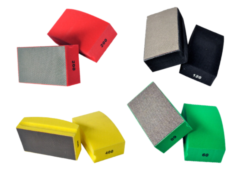 AVA-Tools Diamant schuurblokken "curved" | Alles Voor Glas